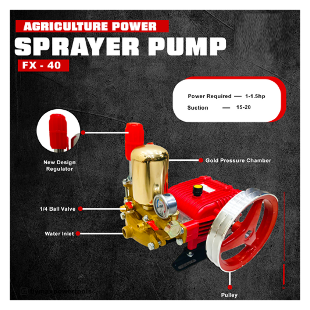 FLYMAX 1.5HP FX40 Sprayer Pump – High Pressure Agricultural Use ...