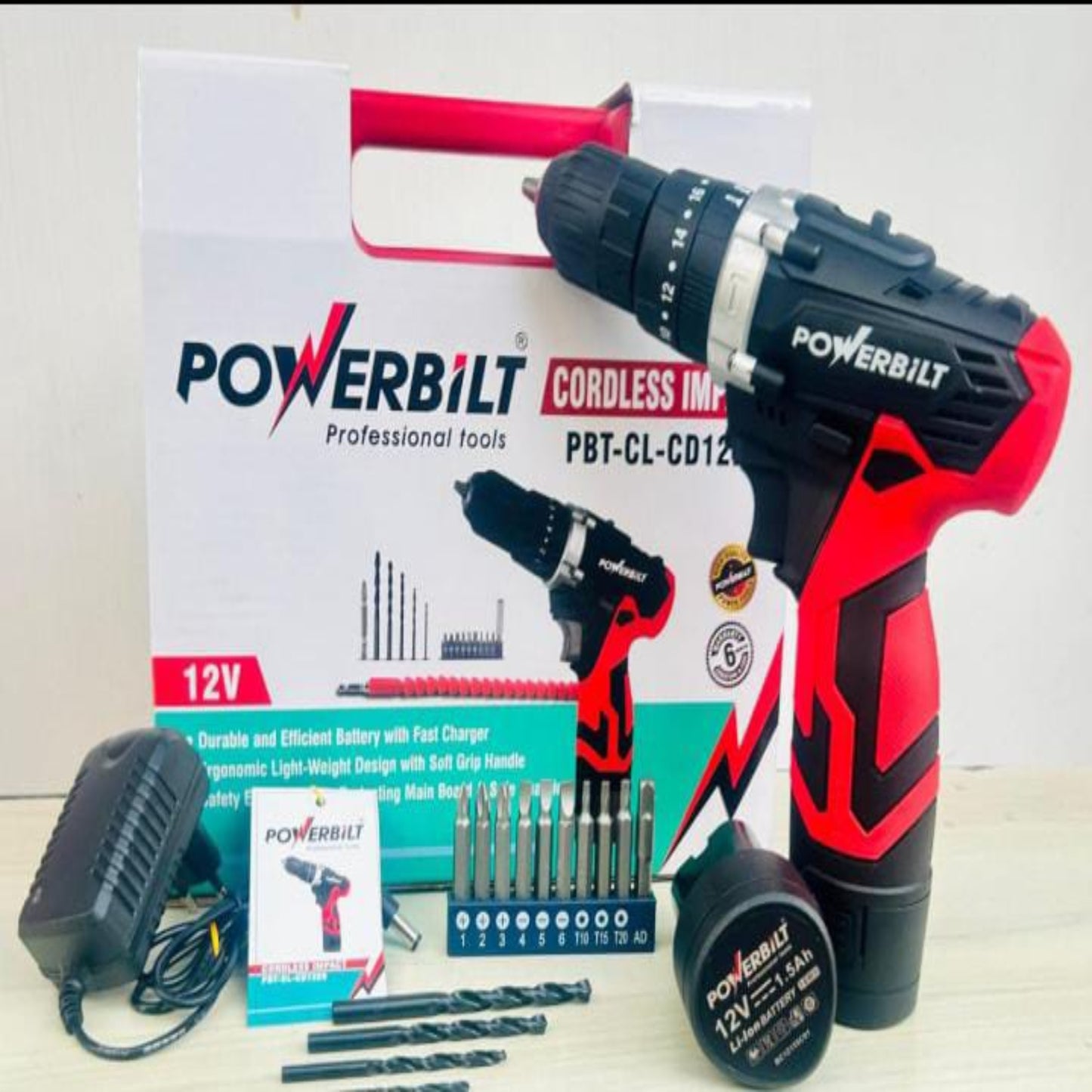 🛠️ PowerBilt PBT-CL-CD12V Cordless Impact Drill – industrialproducts4u